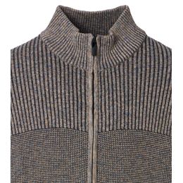 Casamoda Herren Strickjacke "Casamoda Strickjacke uni", grau, Gr. 4XL, 100% Baumwolle, Strickjacken