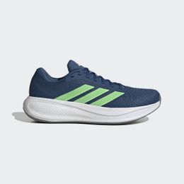 Damen Laufschuh "RESPONSE RUNNER 2", adidas Performance, Gr. 43, blau, Synthetik, Textil, Schuhe