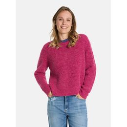 LIEBLINGSST&Uuml;CK LIEBLINGSST&Uuml;CK Damen Strickpullover "Alva"raspberry, Gr. 48, meliert, Strick, Obermaterial: 34% Polyamid, 33% Alpaka, 33% Wolle, Pullover, mit