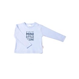 Liliput Jungen Langarmshirt, blau, Gr. 74, bedruckt, 100% Baumwolle, Shirts, mit modischem Print