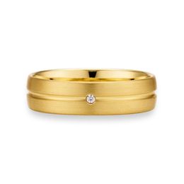 Phoenix PH&Ouml;NIX Damen Trauring "Schmuck Partnerring Ehering Verlobungsring Freundschaftsring", 56, 0,01 SI = kleine Einschl&uuml;sse mit Brillant, Silber 925