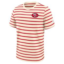 Nike Jungen T-Shirt "Nike T-Shirt San Francisco 49ers Nike Rewind Club Striped Tee"wei&szlig;, Gr. S, 100% Baumwolle, Shirts