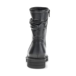 Gabor Damen Stiefelette, Gr. 38schwarz, Kalbsleder, unifarben, Schuhe, Blockabsatz, Herbstboots mit zweckm&auml;&szlig;igem Innenrei&szlig;verschluss