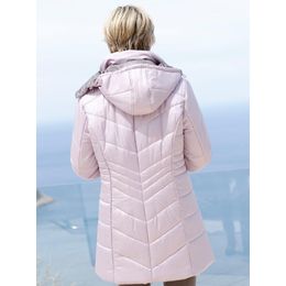Casual Looks Damen Steppjacke, rosa, Gr. 36, gemustert, mehrfarbig, unifarben, 100% Polyester, Jacken