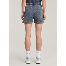 G-Star Raw G-STAR Damen Shorts "Overdyed Sweat Shorts"mid blau double dye, Gr. S, Obermaterial: 100% Baumwolle, Hosen