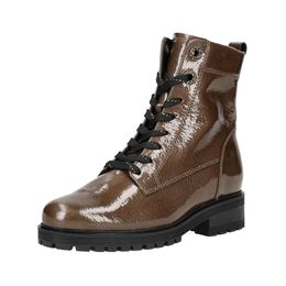 Gabor COMFORT Damen Schn&uuml;rstiefelette "Gabor Comfort Stiefelette Leder", Gr. 37, braun, Leder, Schuhe