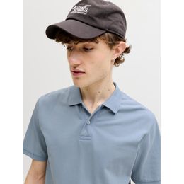 Jack & Jones JACK & JONES Herren Poloshirt "JPRBLUWILL SS WASH POLO SN", blau, Gr. XL, unifarben, Jersey, Obermaterial: 100% Baumwolle, Shirts, Baumwolle, regular