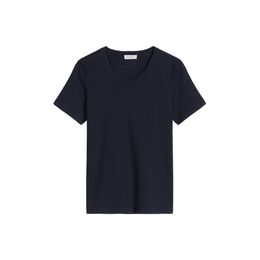 Marc O'Polo MARC O'POLO Damen T-Shirt "aus Organic Cotton SIngle Jersey", blau, Basic, Gr. XXS, unifarben, Obermaterial: 100% Baumwolle, Shirts