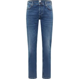 Mustang Herren Straight-Jeans "Herren Style Michigan Straight"682 mittelblau, Gr. 33, unifarben, Denim/Jeans, 99% Baumwolle, 1% Elasthan, Jeans