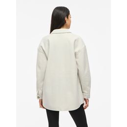 Vila Damen Hemdjacke "VIKIMMI SHIRT L/S JACKET - NOOS", beige, Gr. M, unifarben, Web, Obermaterial: 100% Polyester, Jacken