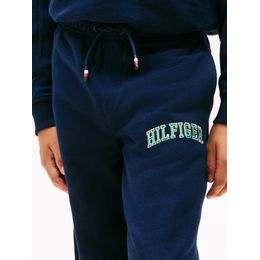 Tommy Hilfiger Jungen Sweathose "HILFIGER VARSITY SWEATPANTS", blau, Gr. 5, unifarben, Sweatware, Obermaterial: 80% Baumwolle, 20% Polyester, Hosen,