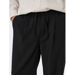 Only & Sons ONLY & SONS Herren Schlupfhose "ONSWILL 0292 LOOSE STRING PANT FRML NOOS"jet schwarz, Gr. XL, unifarben, Web, Obermaterial: 75% Polyester, 21%
