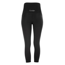 WINSHAPE Damen Leggings "Functional Power Shape 7/8-Tights HWL302", schwarz, Gr. M, 80% Polyester, 20% Elasthan, Hosen, High Waist mit