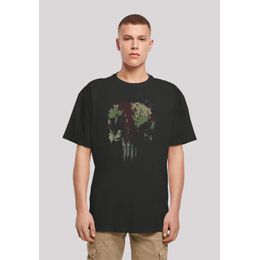 F4NT4STIC Herren T-Shirt "Punisher TV Camo Skull", schwarz, Gr. L, Obermaterial: 100% Baumwolle, Shirts, Print