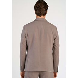 LINDBERGH Herren Sakko, braun, Gr. M, meliert, unifarben, Web, Obermaterial: 65% Polyester, 31% Viskose, 4% Elasthan. Futter: 100% Polyester, Sakkos,