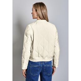 Street One Damen Steppjacke, beige, Gr. 46, unifarben, Stoff, Obermaterial: 90% Viskose, 10% Polyester; Futter: 80% Polyester, 20% Baumwolle, Jacken,