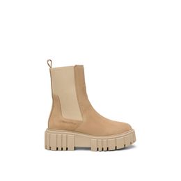 Marc O'Polo MARC O'POLO Damen Chelseaboots "mit leichter Plateausohle", Gr. 40, beige, Obermaterial: 100% Leder (Rind), unifarben, Schuhe