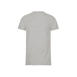 TRIGEMA Damen T-Shirt "TRIGEMA Slim Fit T-Shirt aus DELUXE Baumwolle", grau, Basic, Gr. M, Single Jersey, 100% Baumwolle, Shirts