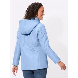 Casual Looks Damen Steppjacke, blau, Gr. 20, unifarben, 100% Polyester, Wattierung:100% Polyester, Jacken