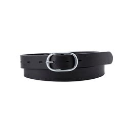 Levi's LEVI'S Damen Lederg&uuml;rtel "WOMEN'S CHARLIE BELT", schwarz, Gr. 75, unifarben, Leder, G&uuml;rtel, mit Logopr&auml;gung