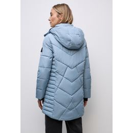 Street One Damen Steppmantelsterling blau, Gr. 46, unifarben, Stoff, Obermaterial: 100% Polyester. Futter: 100% Polyester. F&uuml;llung: 100% Polyester,