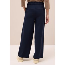 Cecil Damen Jerseyhose, blau, Gr. M, unifarben, Stoff, 61% Viskose, 32% Polyamid, 7% Elasthan, Hosen, High Waist