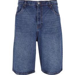 Shorts Urban Classics "Urban Classics Herren 90's Heavy Denim Shorts", Herren, Gr. 31, Normalgr&ouml;&szlig;en, new mid blau washed, 100% Baumwolle, unifarben, loose fit, Hosen Shorts