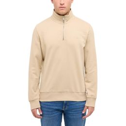 Mustang Herren Sweatshirt "Herren Style Franklin"beige, Gr. XXL, 80% Baumwolle, 20% Polyester, Sweatshirts