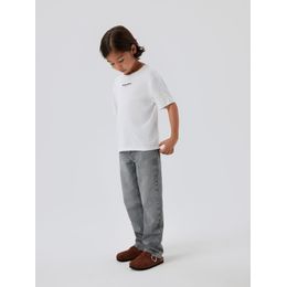 name it Jungen Straight-Jeans "NKMRYAN STRAIGHT JEANS 5950-DM NOOS", blau, Gr. 164, Abriebeffekte, Denim/Jeans, Obermaterial: 100% Baumwolle, Jeans