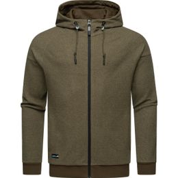 Ragwear Herren Kapuzensweatjacke "Dreyner", gr&uuml;n, Basic, Gr. XXL, Sweatware, Material: 50% Baumwolle, 50% Polyester, Sweatjacken, Herren Basic