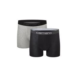 Camano Herren Boxershorts "2er Pack", Gr. M, schwarz, 95% Baumwolle, 5% Elasthan, Unterhosen