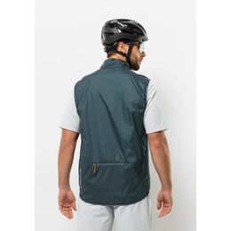 Jack Wolfskin Herren Funktionsweste "GRAVEX WIND VEST M", gr&uuml;n, Gr. L, OBERSTOFF: 100% POLYAMID; LINING: 100% POLYESTER, Westen