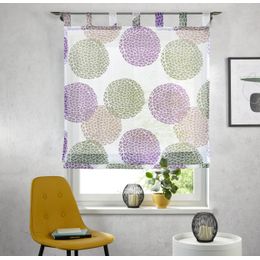 Raffrollo OTTO HOME, B:45cm H:140cm, beige, Voile, Obermaterial: 100% Polyester, K&uuml;che, Raffrollos, "Belem", Transparent, Voile, Polyester