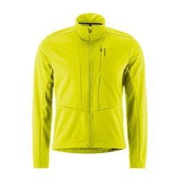 Gonso Herren Fahrradjacke "ADVENTURE JACKET SOFTSHELL M", gelb, Gr. L, 100% Polyester, Jacken, Herren Softshell-Jacke, Radjacke slim fit