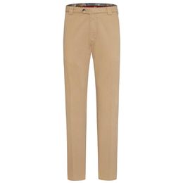 MEYER Herren Chinos "Roma", braun, Gr. 46, unifarben, 98% Baumwolle, 2% Elasthan, Hosen, mit Stretch-Dehnbund