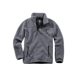 Brandit Damen Kapuzenpullover "Brandit Herren Teddyfleece Troyer"anthrazit, Gr. 4XL, unifarben, 100% Polyester, Pullover