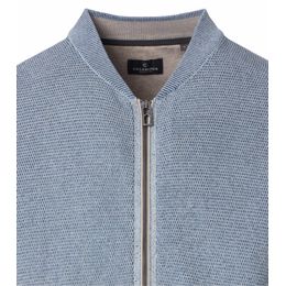 Casamoda Herren Strickjacke "Casamoda Strickjacke uni"himmelblau, Gr. XXL, 100% Baumwolle, Strickjacken