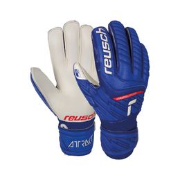 Reusch Kinder Torwarthandschuhe "Attrakt Grip Finger Support", blau, Gr. 3,5, mehrfarbig, 30% Polyester, 25% Elastodien, 9% Polypropylen, 5%