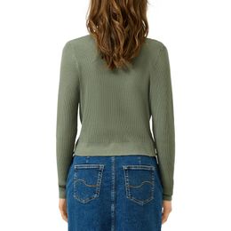 QS Damen Strickjacke, gr&uuml;n, Gr. XXL, unifarben, Strick, Obermaterial: 70% Viskose, 30% Polyamid, Strickjacken, mit V-Ausschnitt