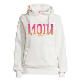 SALZHAUT Damen Kapuzenpullover "Hoodie S&Uuml;NN - MOIN FARBVERLAUF", wei&szlig;, Gr. XS, Obermaterial: 55% Baumwolle CO. 45% Polyester PES., Pullover