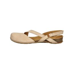 El Naturalista Damen Ballerina "El Naturalista Ballerinas Nubukleder", Gr. 37, beige, Nubukleder, Schuhe