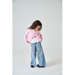 KIDS Only M&auml;dchen Strickjacke "KMGMEGAN LIFE LS CARDIGAN KNT NOOS"roseate spoonbill, Gr. 104, Strukturmuster, unifarben, Strick, Obermaterial: 100%