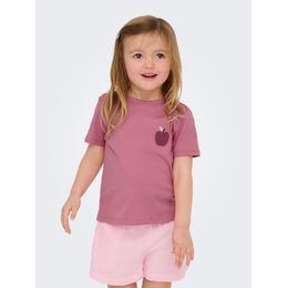 KIDS Only M&auml;dchen T-Shirt "KMGCANDY LIFE S/S PRINTED TEE JRS NOOS", rosa, Gr. 98, bedruckt, bestickt, Jersey, Obermaterial: 100% Baumwolle, Shirts,