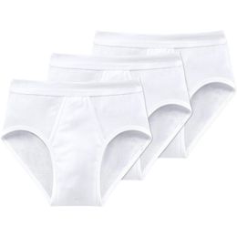 Schiesser Herren Slip "Original Classics", Gr. 8, wei&szlig;, Feinripp, Obermaterial: 100% Baumwolle, unifarben, Unterhosen, mit Eingriff