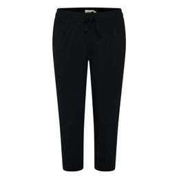 oxmo Damen Caprihose "3", schwarz, Gr. L, Obermaterial: 95% Baumwolle CO. 5% Elasthan EL., Hosen