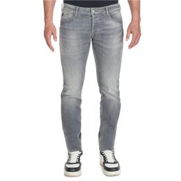 Herren Bequeme Jeans, grau, Gr. 32, Le Temps Des Cerises, 95% Baumwolle, 3% Polyester, 2% Elasthan, Jeans, mit dezenter Waschung