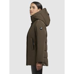 Khujo Damen Winterjacke "Palla-YM", gr&uuml;n, Gr. M, Material: 55% Baumwolle, 45% Polyester; Futter: 100% Nylon; Wattierung: 100% Polyester, Jacken,