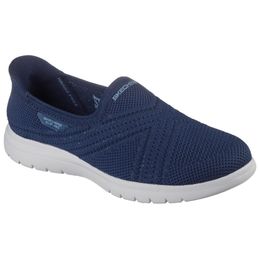 Skechers Damen Slip-On Sneaker "ON-THE-GO FLEX-EXCELLENCY", Gr. 35, blau, Textil, Schuhe, Slipper, Schlupfschuh mit Memory Foam und Slip-ins