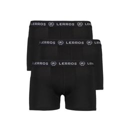 Lerros Herren Slip "Lerros Boxershorts im 3er Pack", Gr. XL, schwarz, 95% Baumwolle, 5% Elasthan, Unterhosen