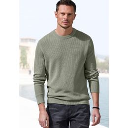 John Devin Herren Strickpullover "bis Gr&ouml;&szlig;e 5XL", gr&uuml;n, Gr. 4XL, Strick, Obermaterial: 50% Baumwolle, 50% Polyacryl, Pullover, Pullover in modischen